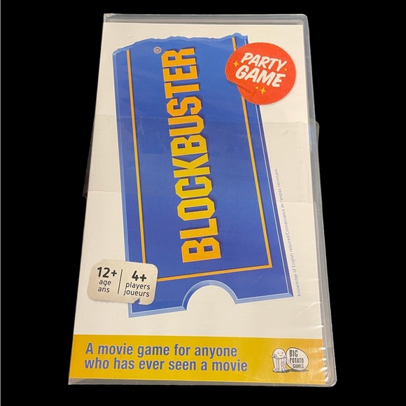 Toys | Blockbuster Party Game Movie Trivia Board Game Night Vhs Case ...